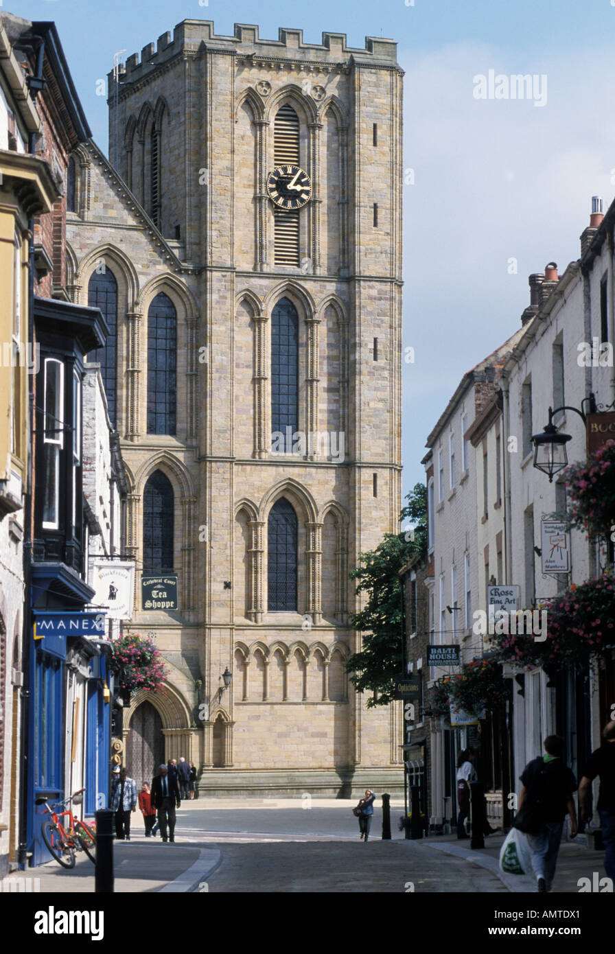 Ripon North Yorkshire England Great Britain cathedral western facade ...