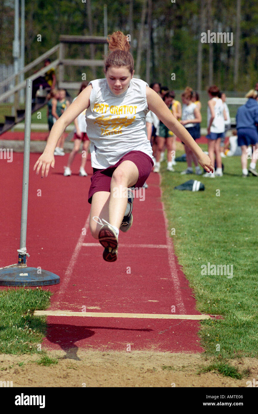 Track and field action Stock Photo - Alamy
