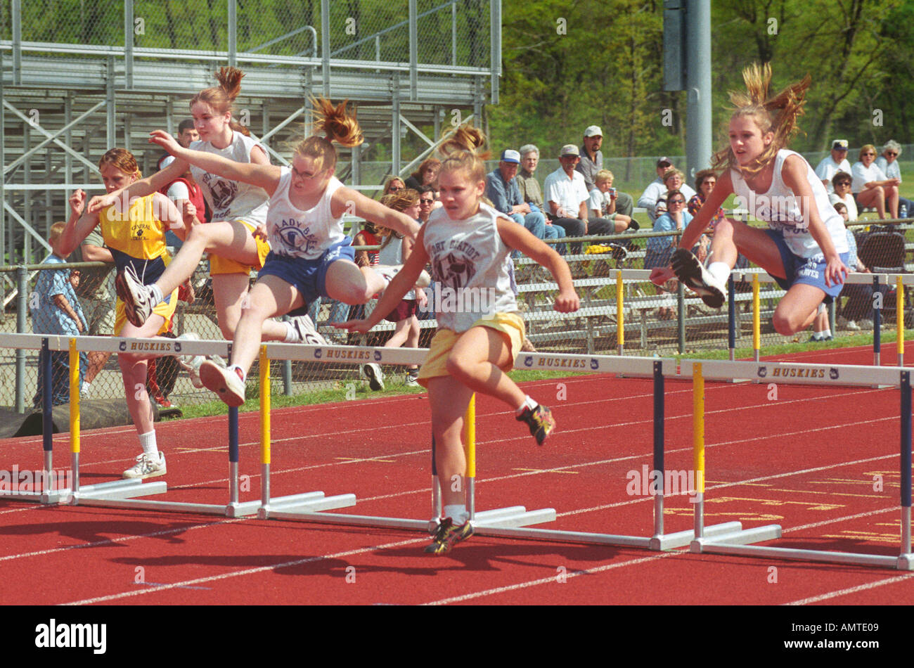 Track and field action Stock Photo - Alamy