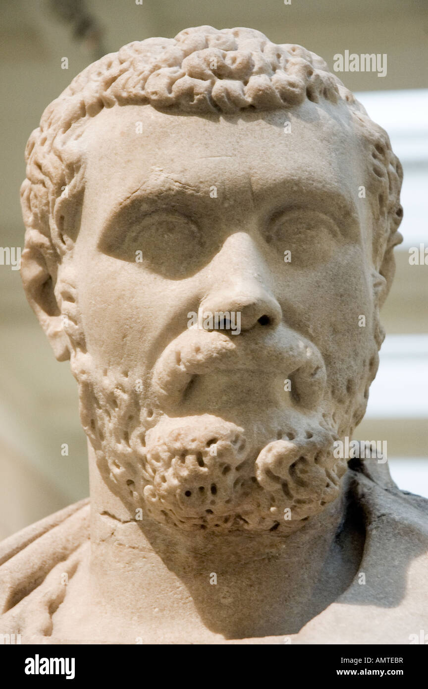 British Museum head of a marble statue london Stock Photo - Alamy