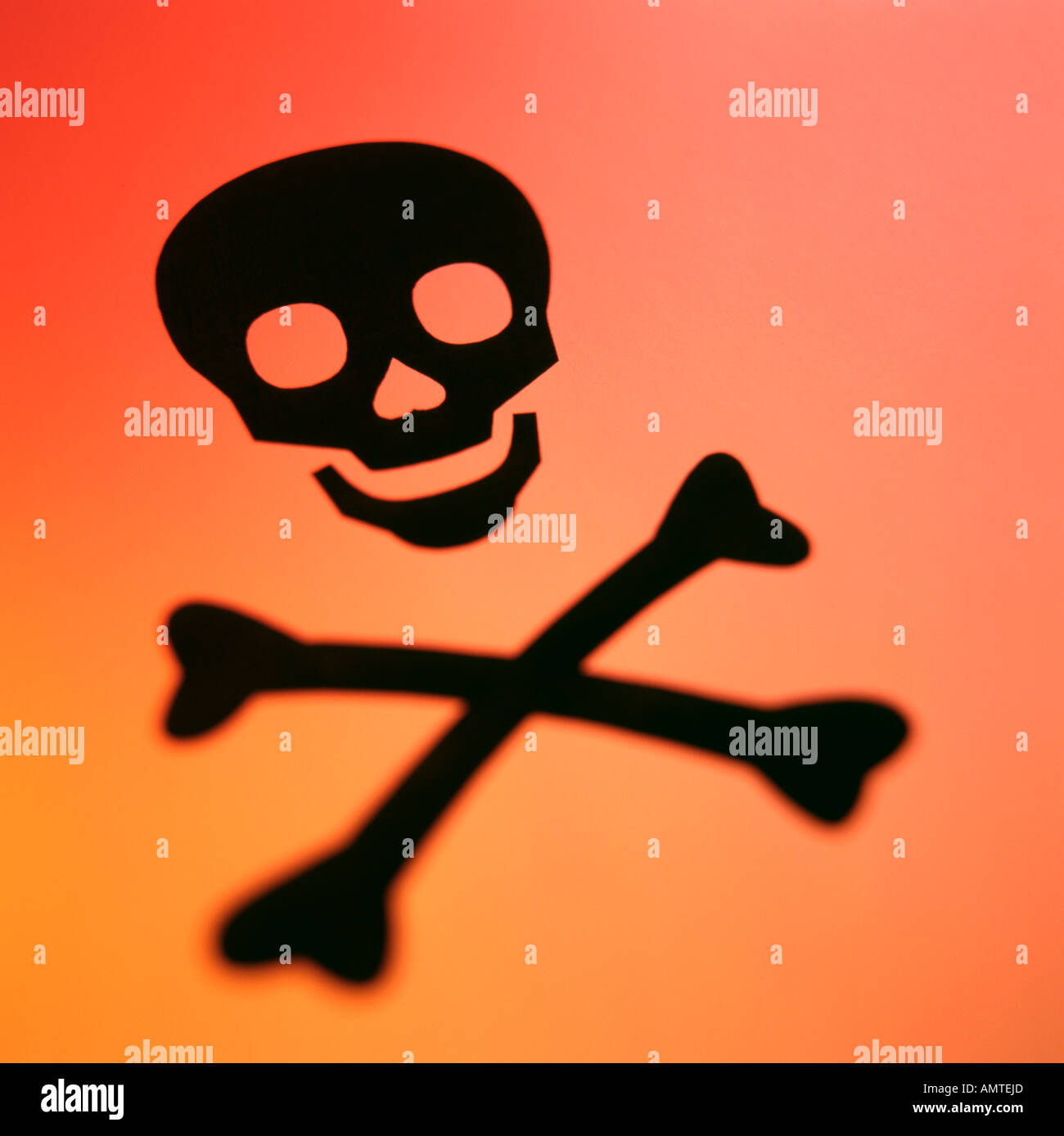 Danger sign scull hi-res stock photography and images - Alamy