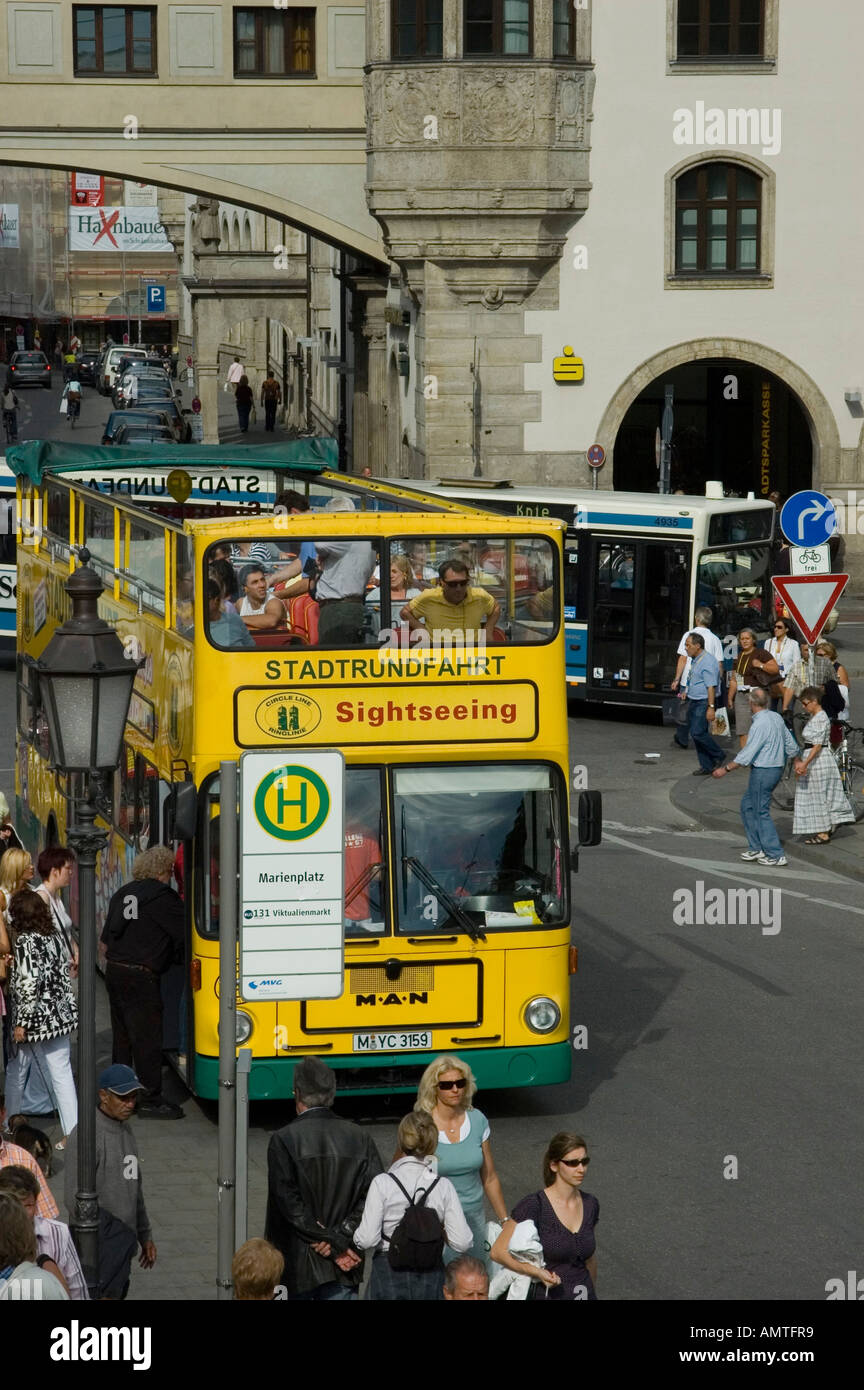 Bus Sightseeing Tour Munich at Viktualien Market/Marienplatz, Munich ...