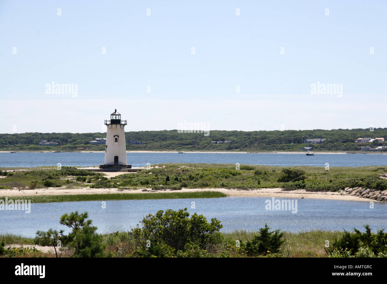 Edgartown lighthouse Martha's Vineyard Stock Photo - Alamy