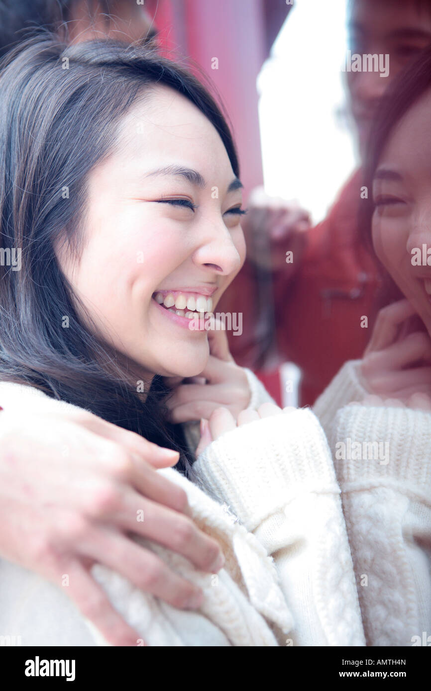 Laughing Japanese young woman Stock Photo - Alamy