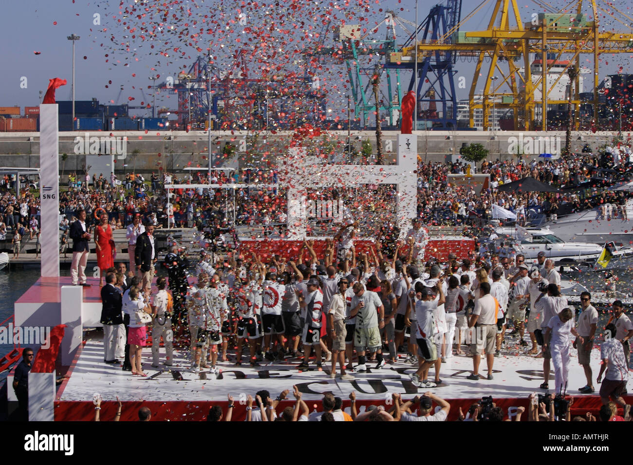 Victory presentation and celebration Stock Photo - Alamy