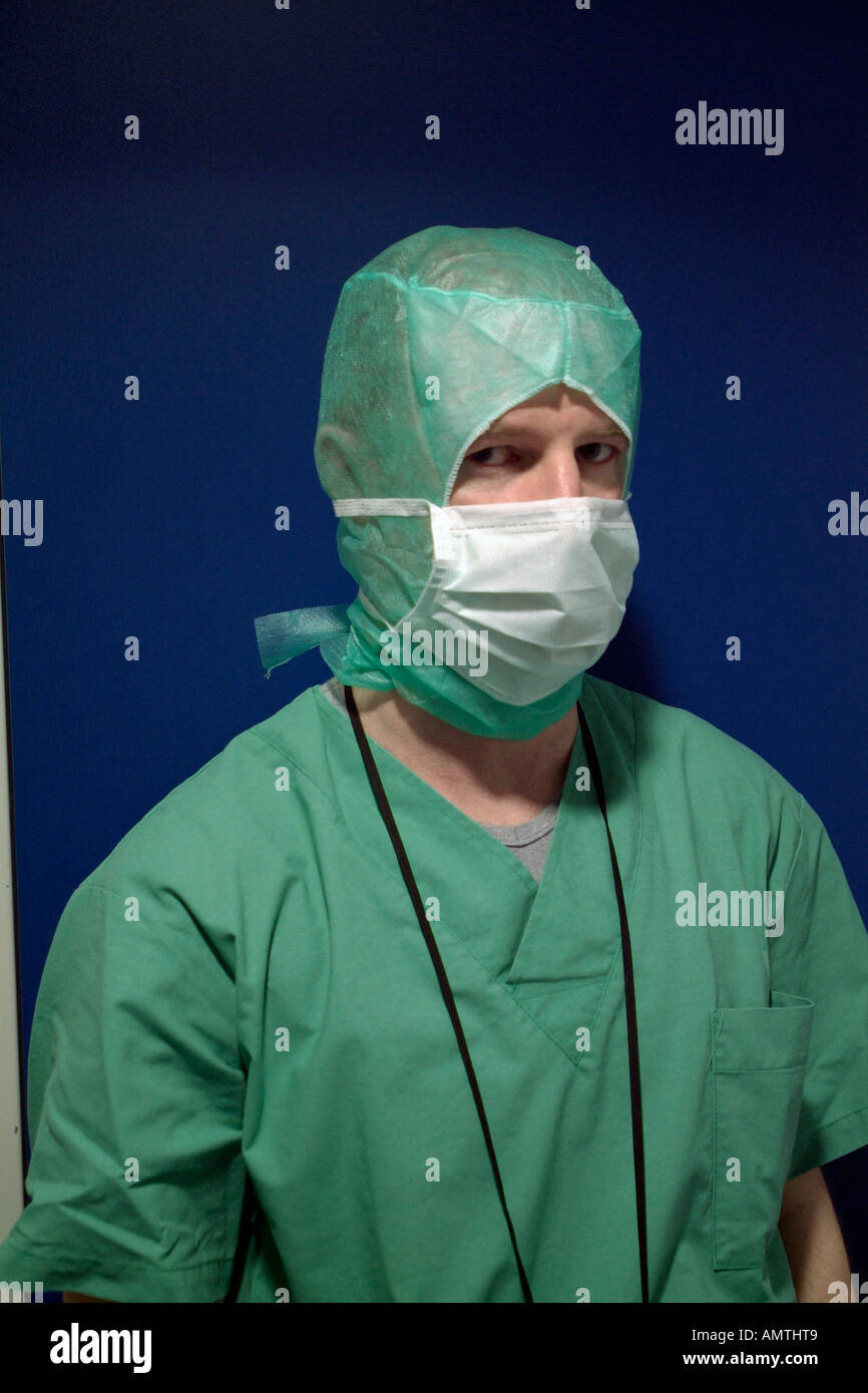 Physician in OP clothes Stock Photo - Alamy