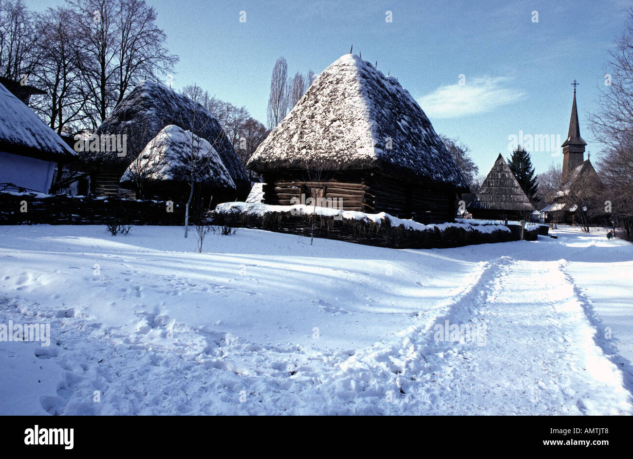 Traditional Architecture 18th century. Berbesti, Maramures. Romania ...