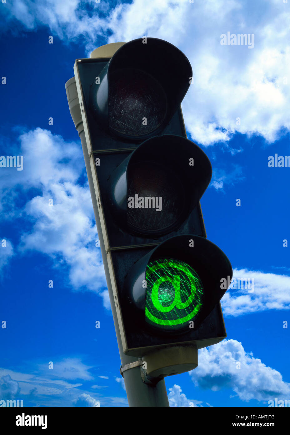 Traffic light for data flow Stock Photo - Alamy