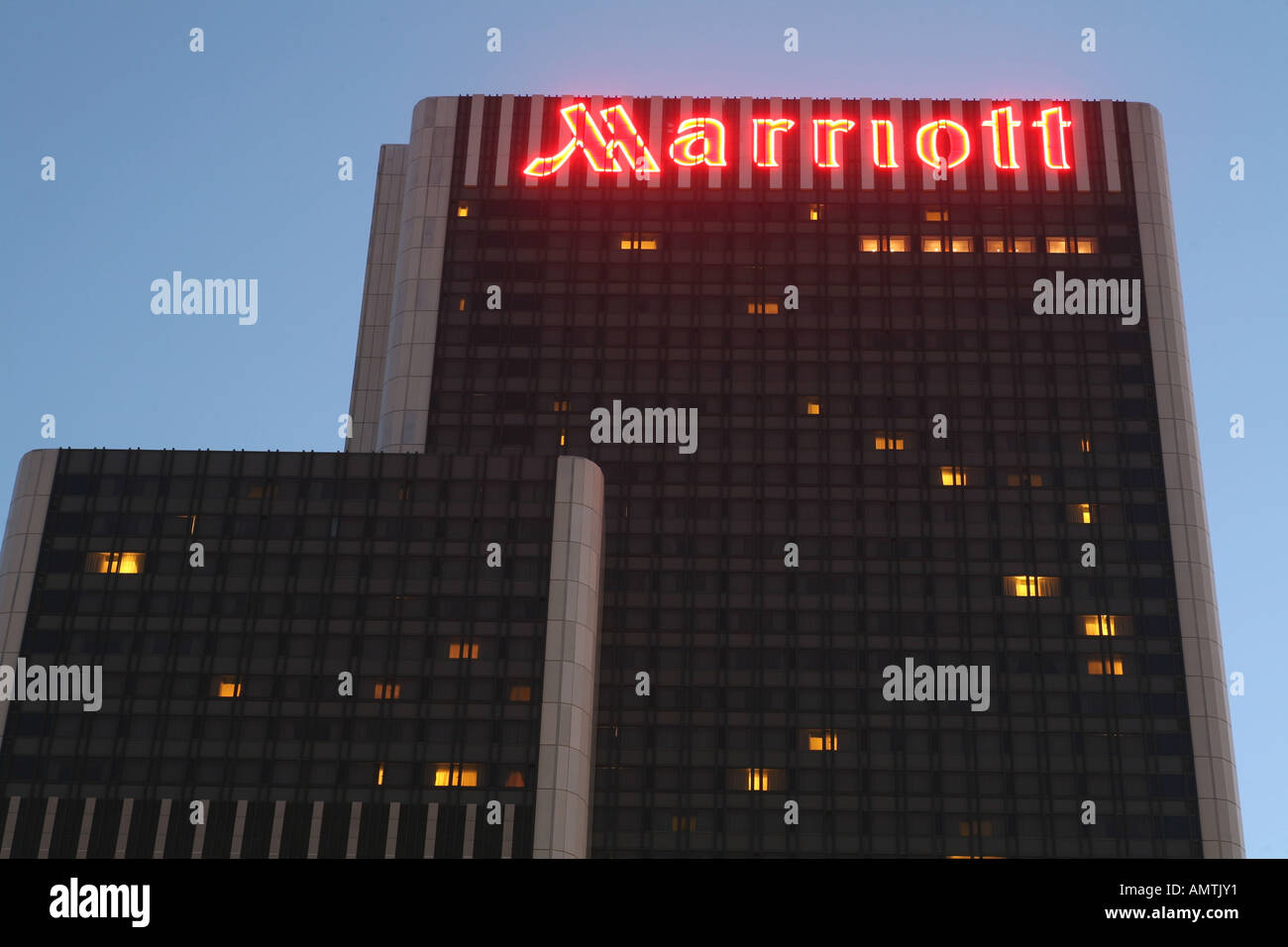 Hotel Marriott across the fairgrounds in Frankfurt/Main, Hessen ...