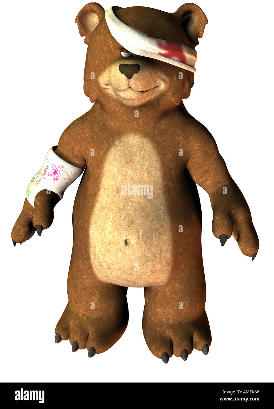 symbolic image wounds bear for peadiatric clinic Stock Photo - Alamy