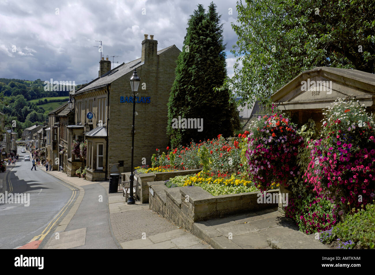 High Street Pateley Bridge Nidderdale Yorkshire Dales National Park ...