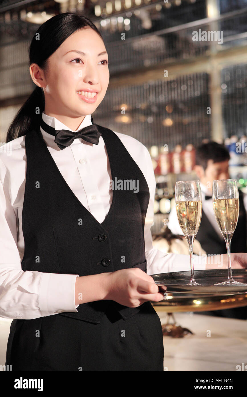 Japanese waitress hi-res stock photography and images - Alamy