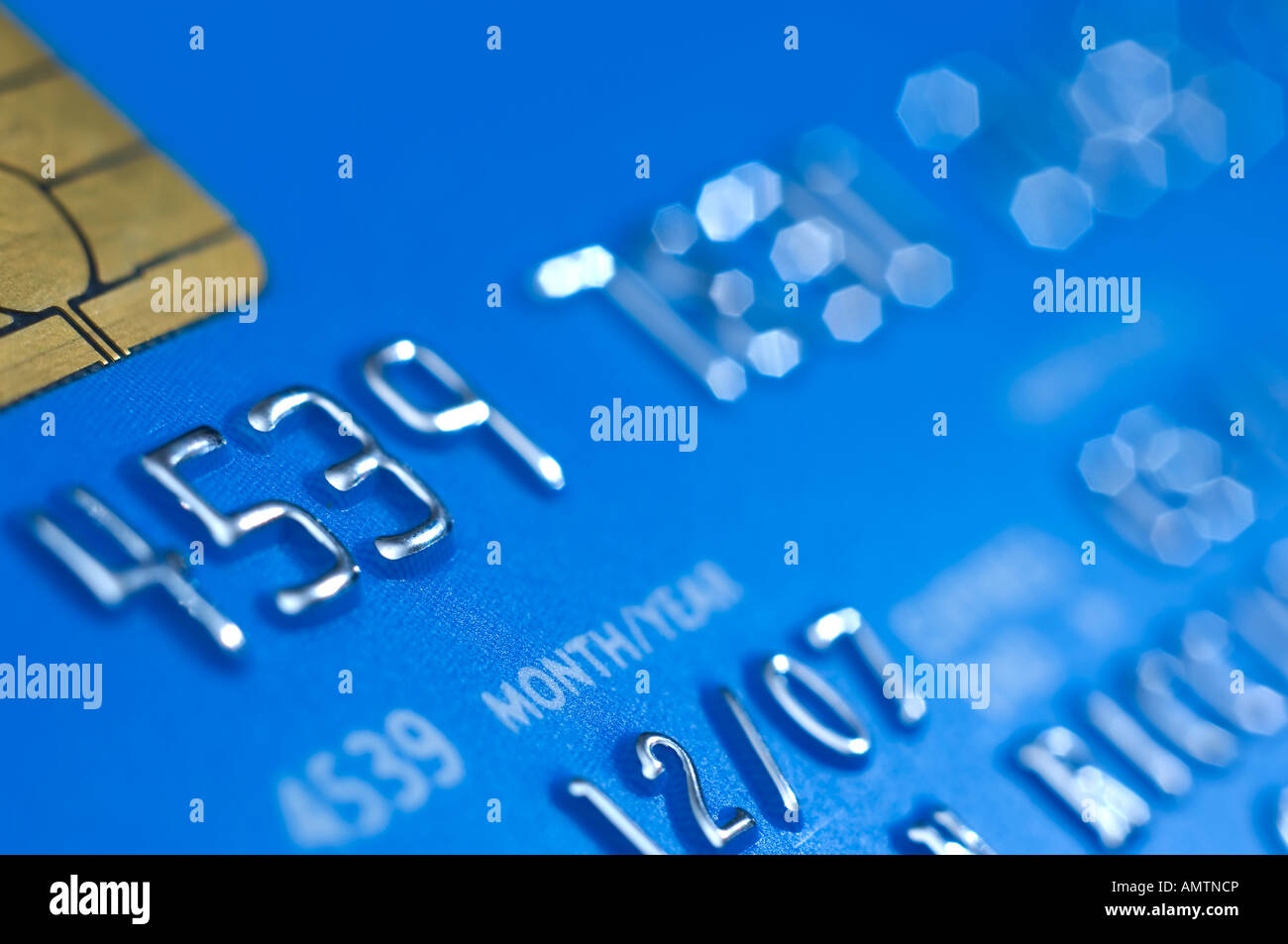 Blue credit card Stock Photo - Alamy