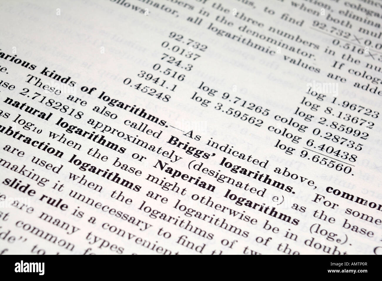 Logarithm text hi-res stock photography and images - Alamy