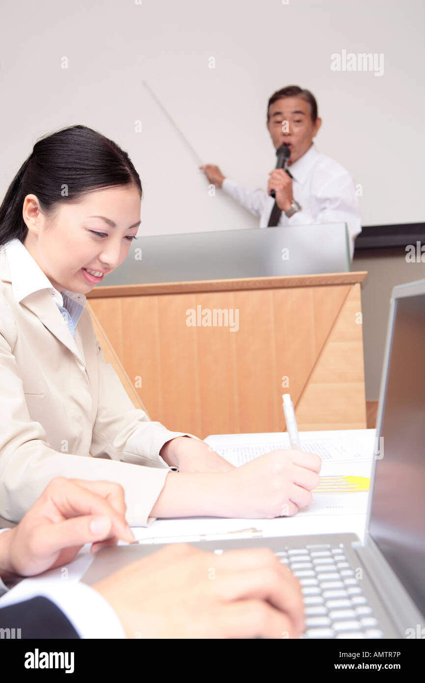 Scene of seminar Stock Photo - Alamy