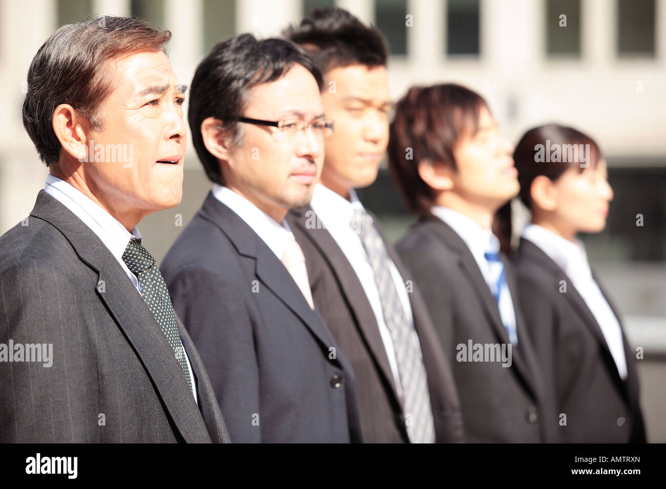 Portrait of Japanese office workers Stock Photo - Alamy