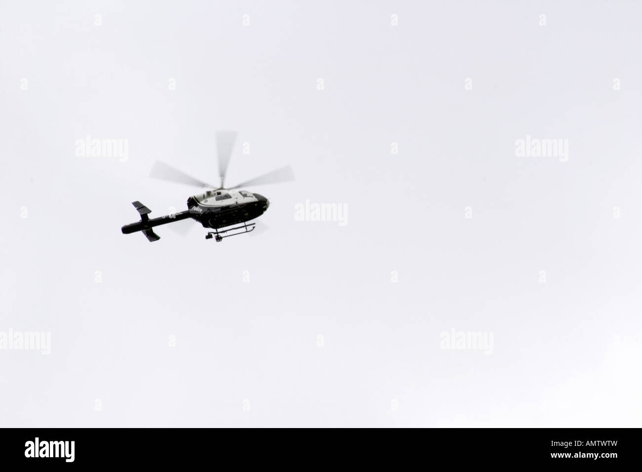 West Yorkshire Police Helicopter in flight Sept 2007 Stock Photo - Alamy