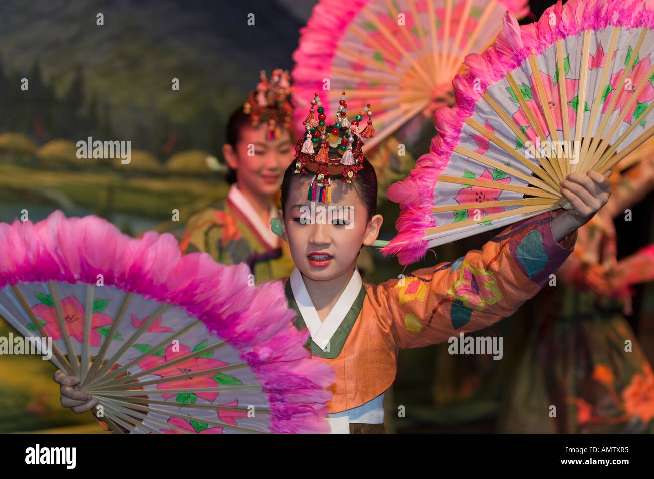 Young Korean dancers from the Seoul Theatre Youth Musical Company ...