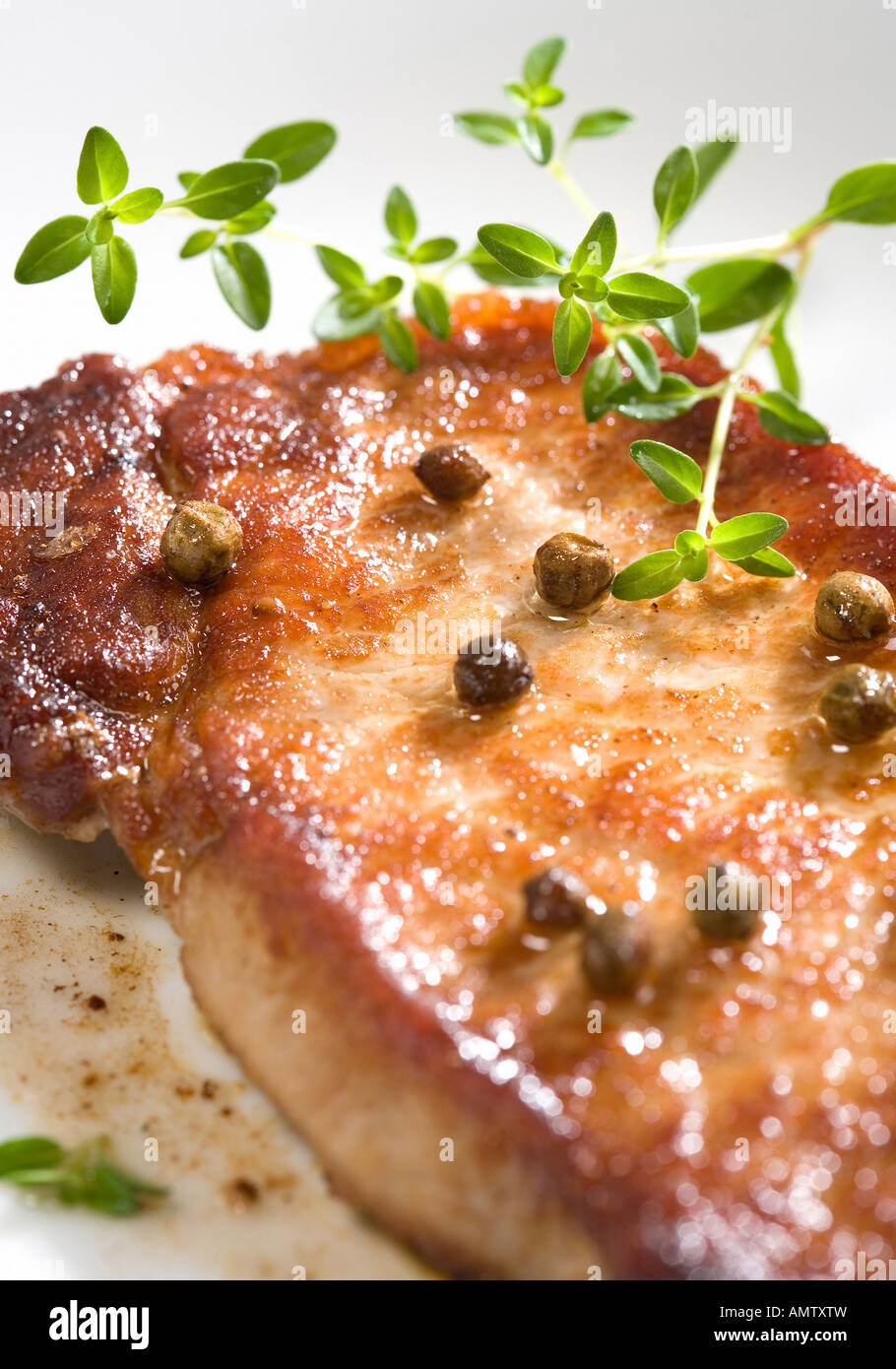 A fried pork slice Stock Photo - Alamy
