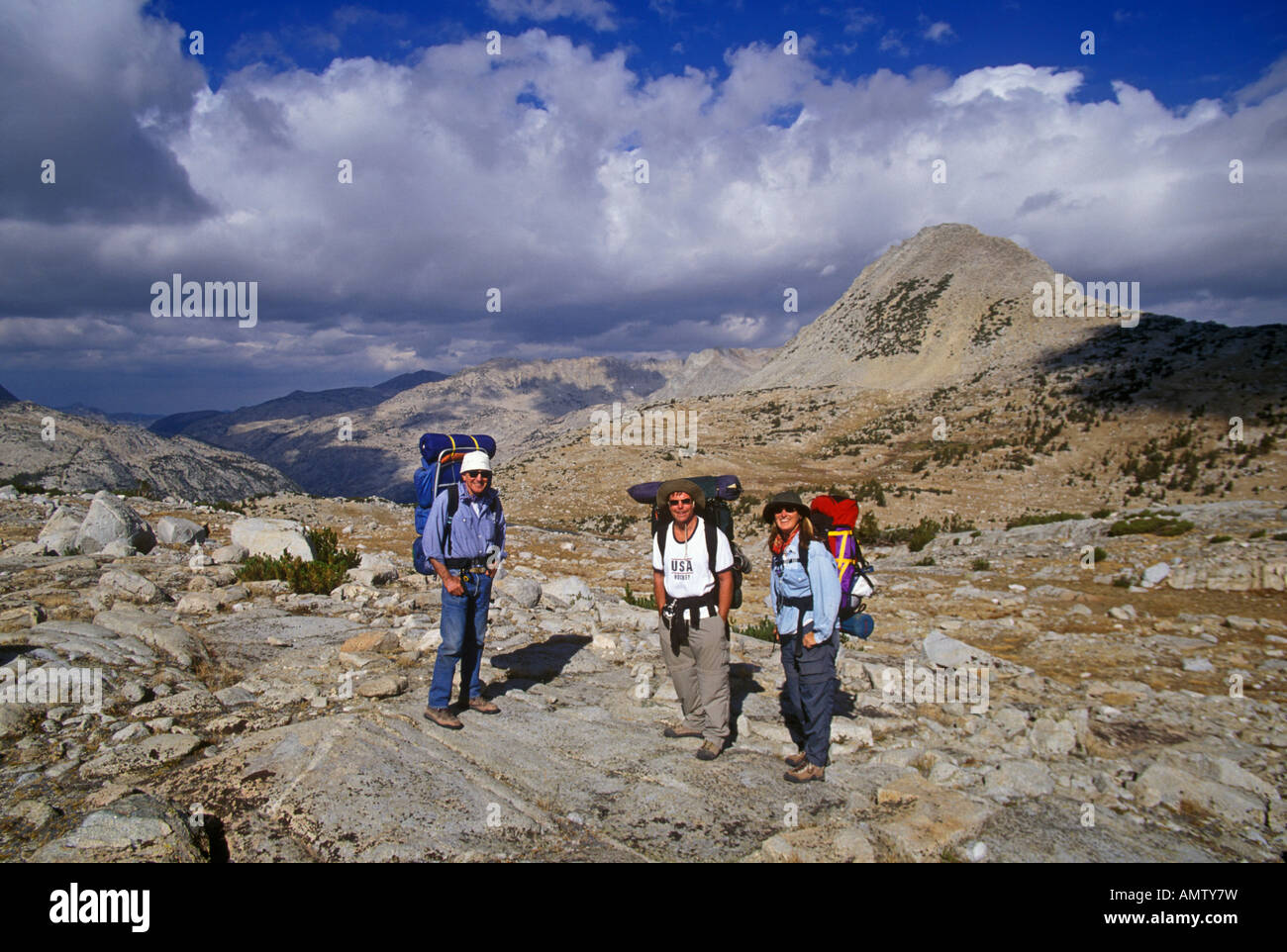 Hiking in the Sierra Nevada Stock Photo - Alamy