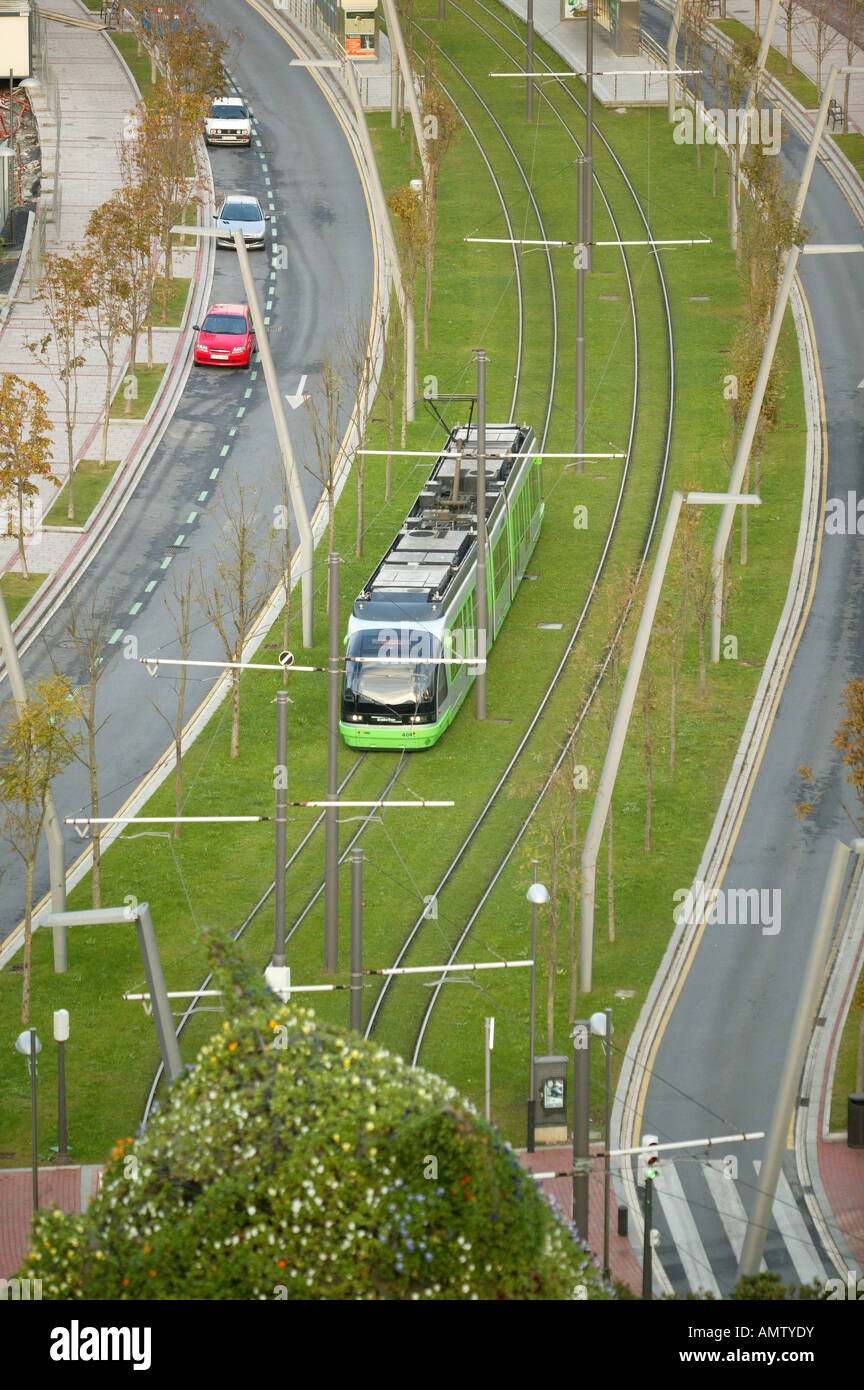 rail, railway, tramway, Bilbao, Spain, Pais Vasco, transport, tren ...