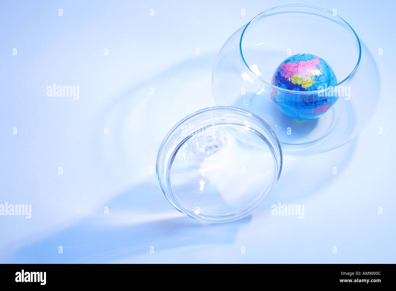 Globe in Glass Jar Stock Photo - Alamy