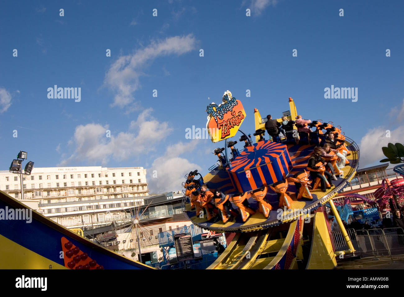 Pier Hill Adventure Island funfair Southend on Sea Essex GB UK Stock ...