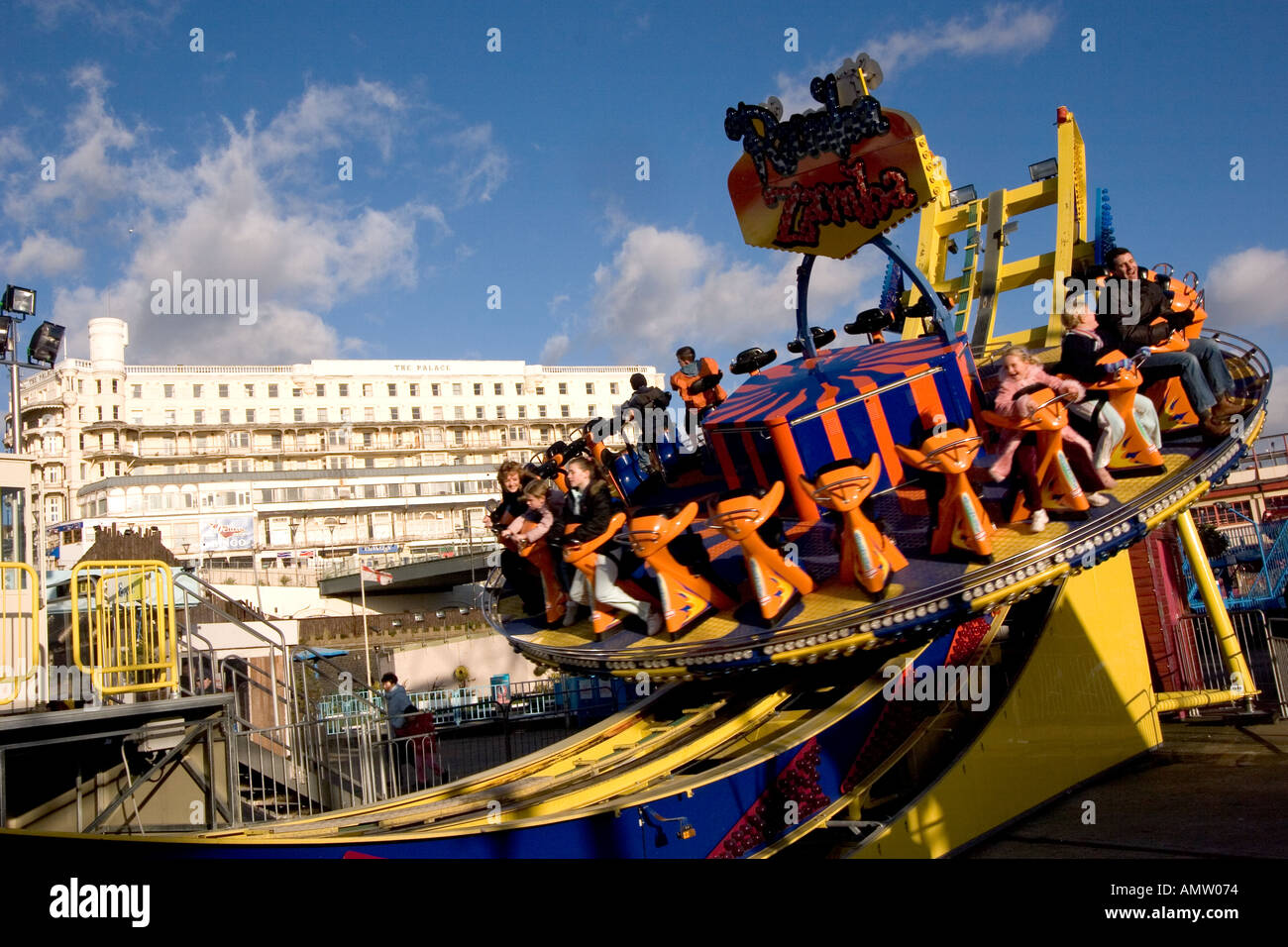 Pier Hill Adventure Island funfair Southend on Sea Essex GB UK Stock ...