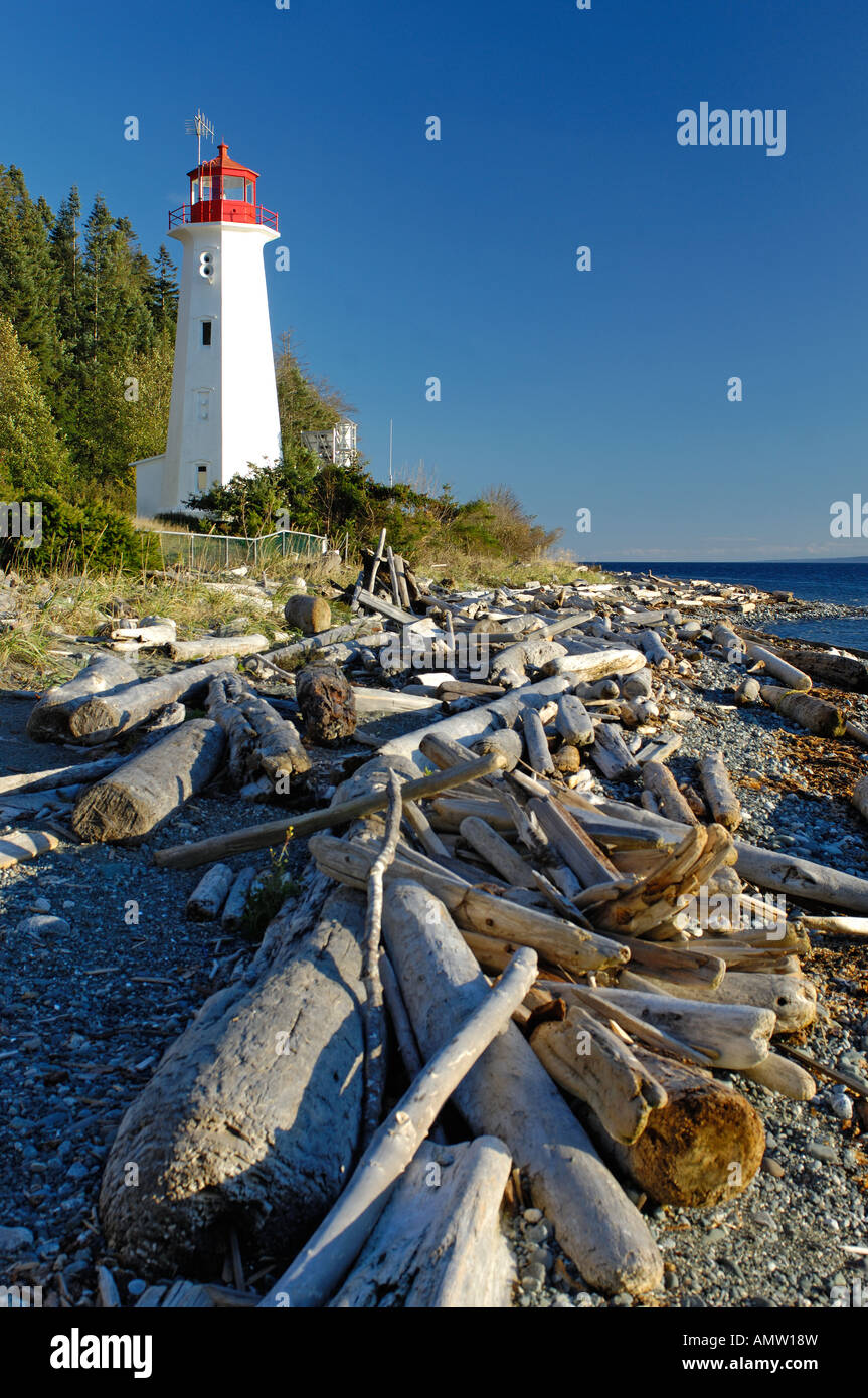 Cape Mudge Lighthouse Quadra Island BC Stock Photo - Alamy
