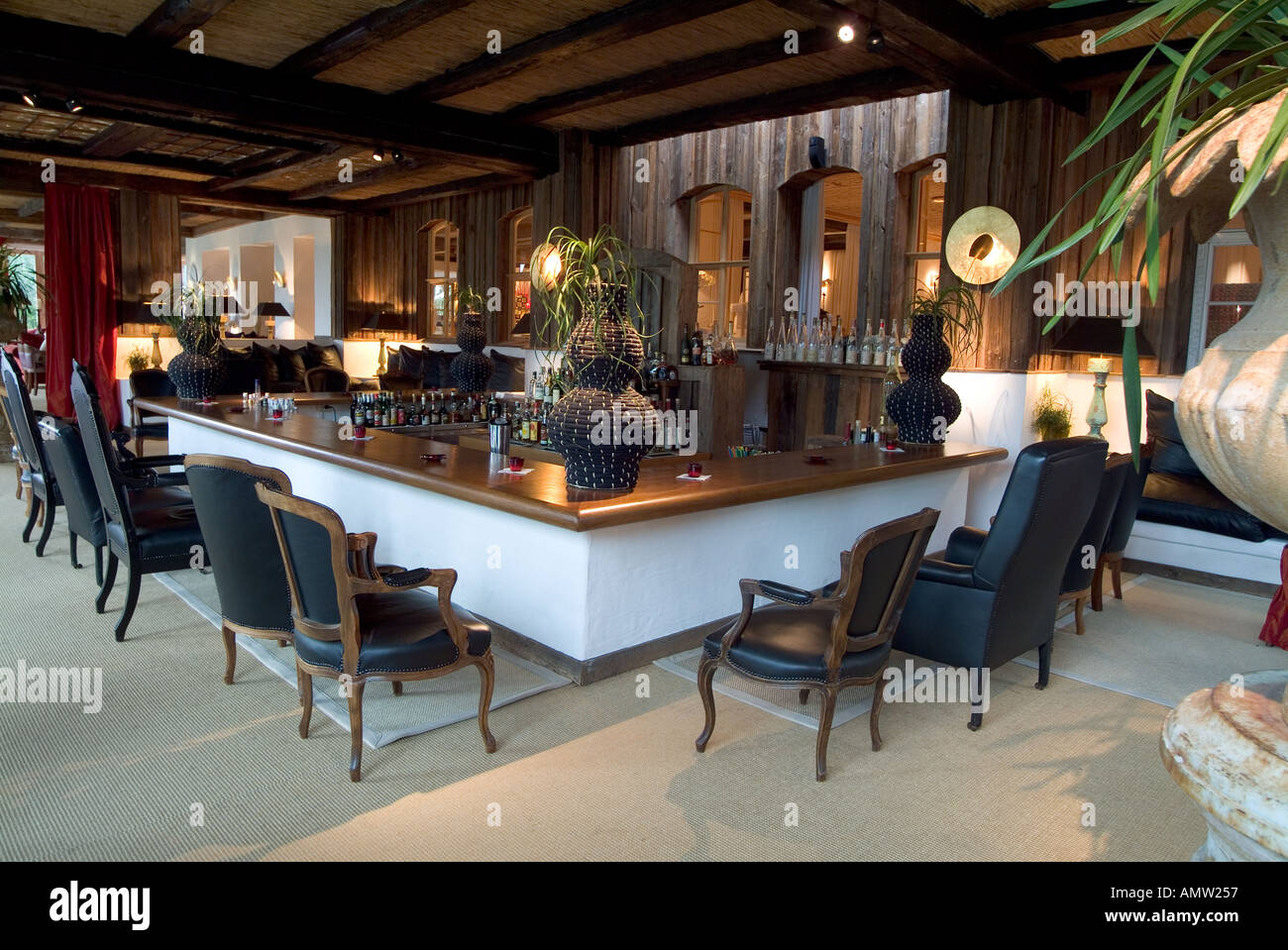 Bar in German Spa Hotel Stock Photo - Alamy