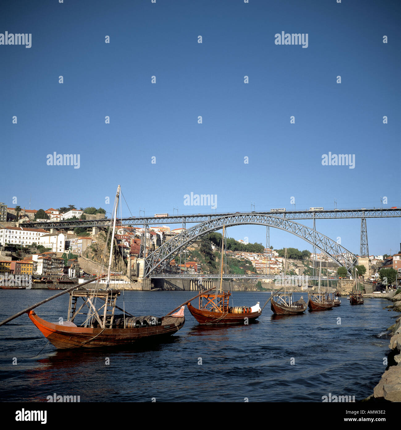 Port wine boats on the rio douro hi-res stock photography and images ...