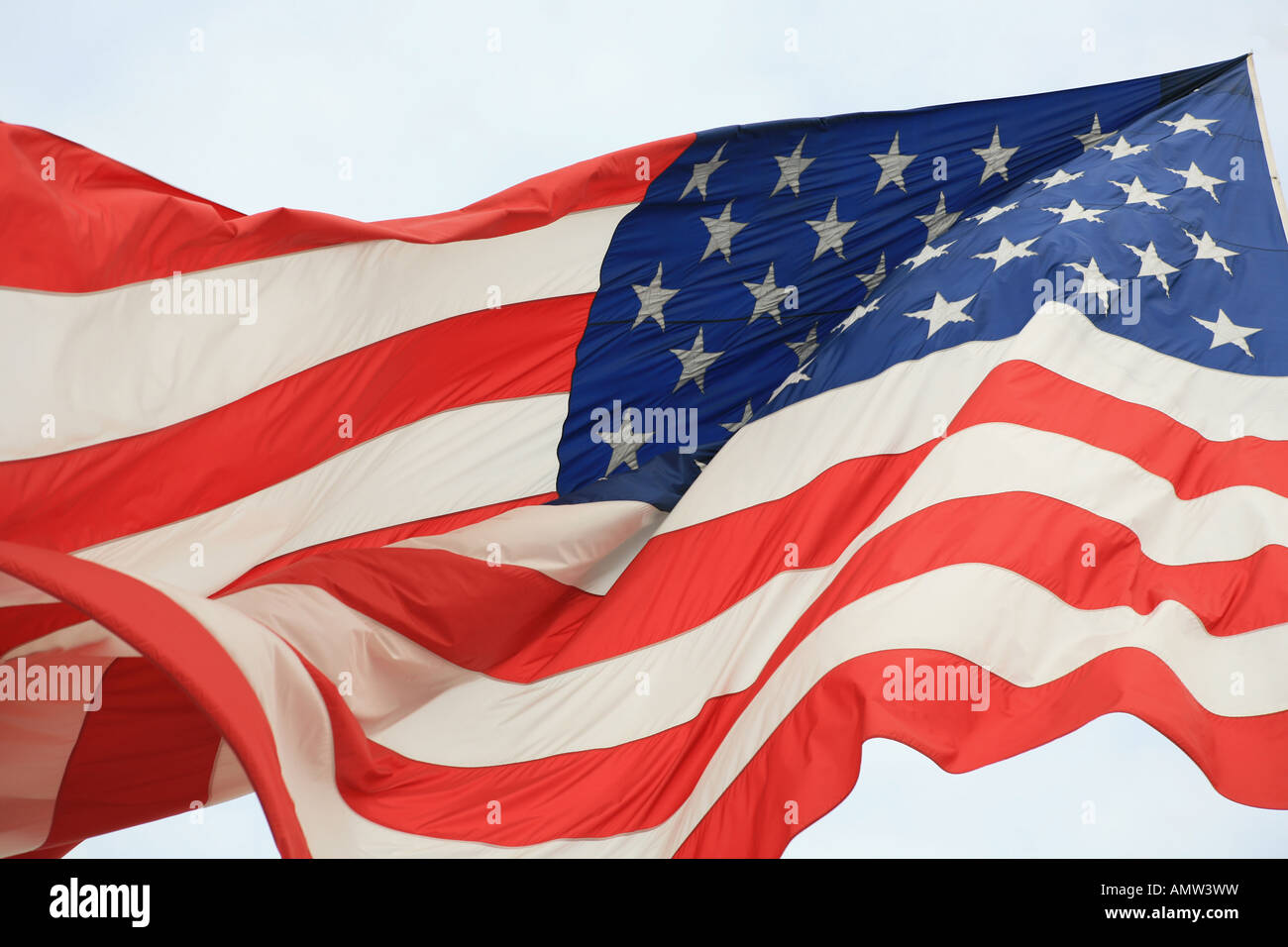 American flag isolated on white background Stock Photo - Alamy