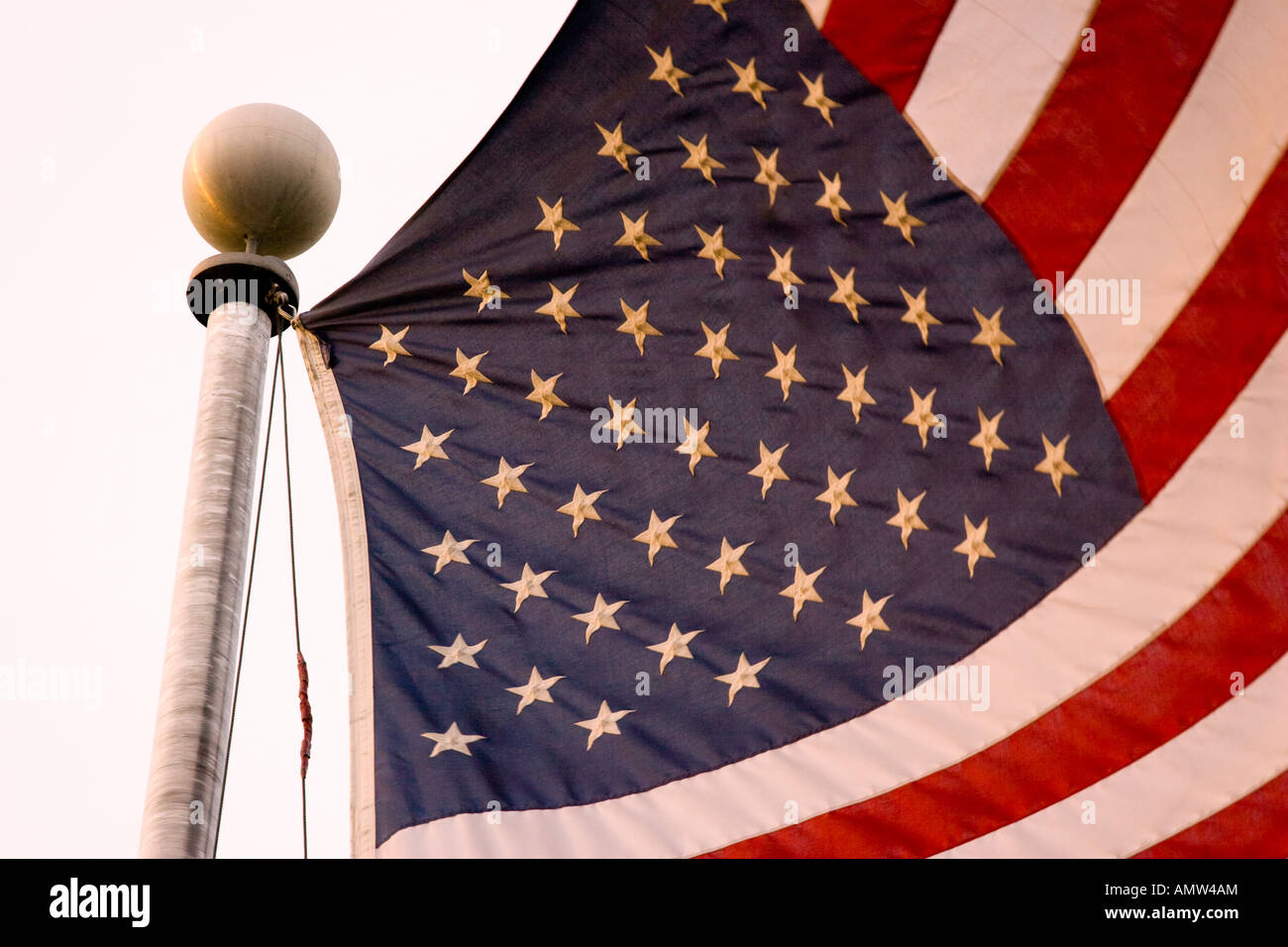 American flag isolated on white background Stock Photo - Alamy