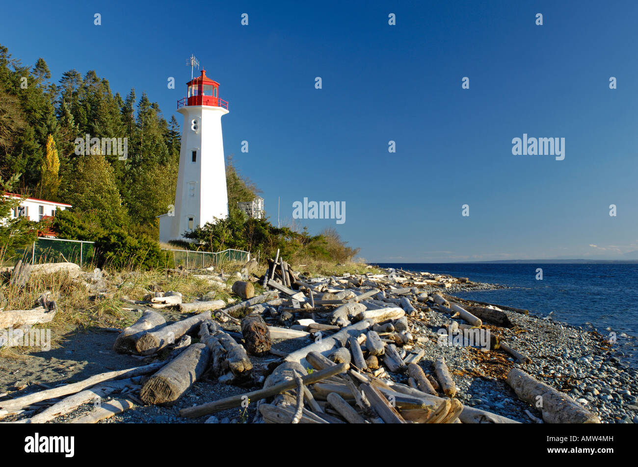 Quadra island lighthouse hi-res stock photography and images - Alamy