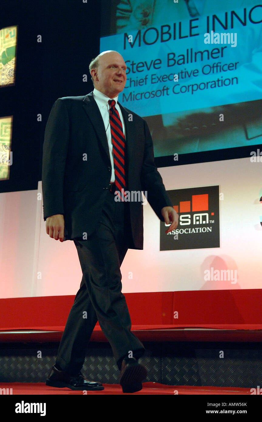 Steve Anthony Ballmer, CEO of Microsoft Corporation Stock Photo - Alamy