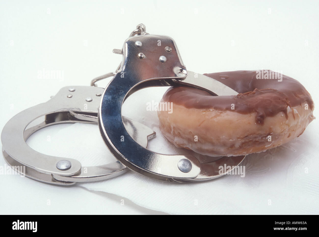 Handcuffs donut hi-res stock photography and images - Alamy
