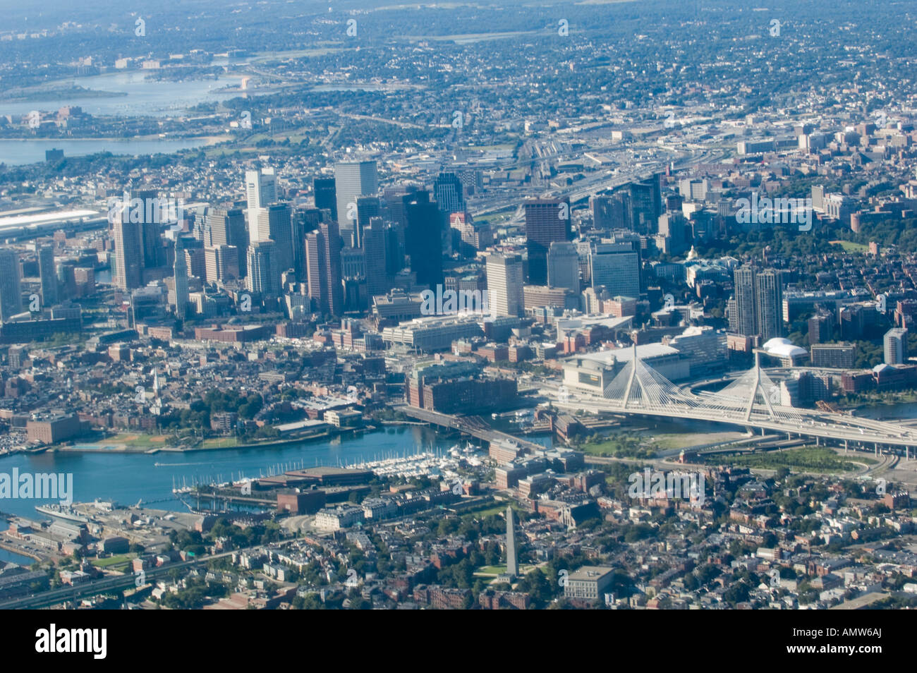 Aerial View of Boston, Massachusetts Stock Photo - Alamy