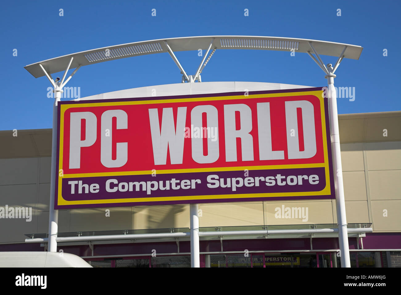 An out of town centre PC World superstore Stock Photo - Alamy