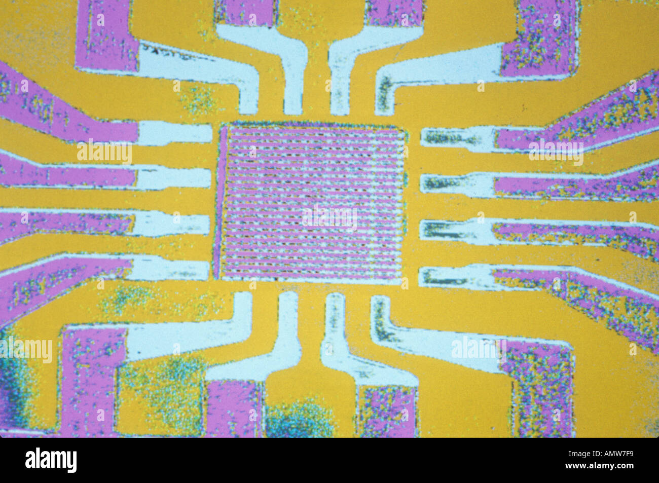 Computer chip from MRI circuitry Stock Photo - Alamy