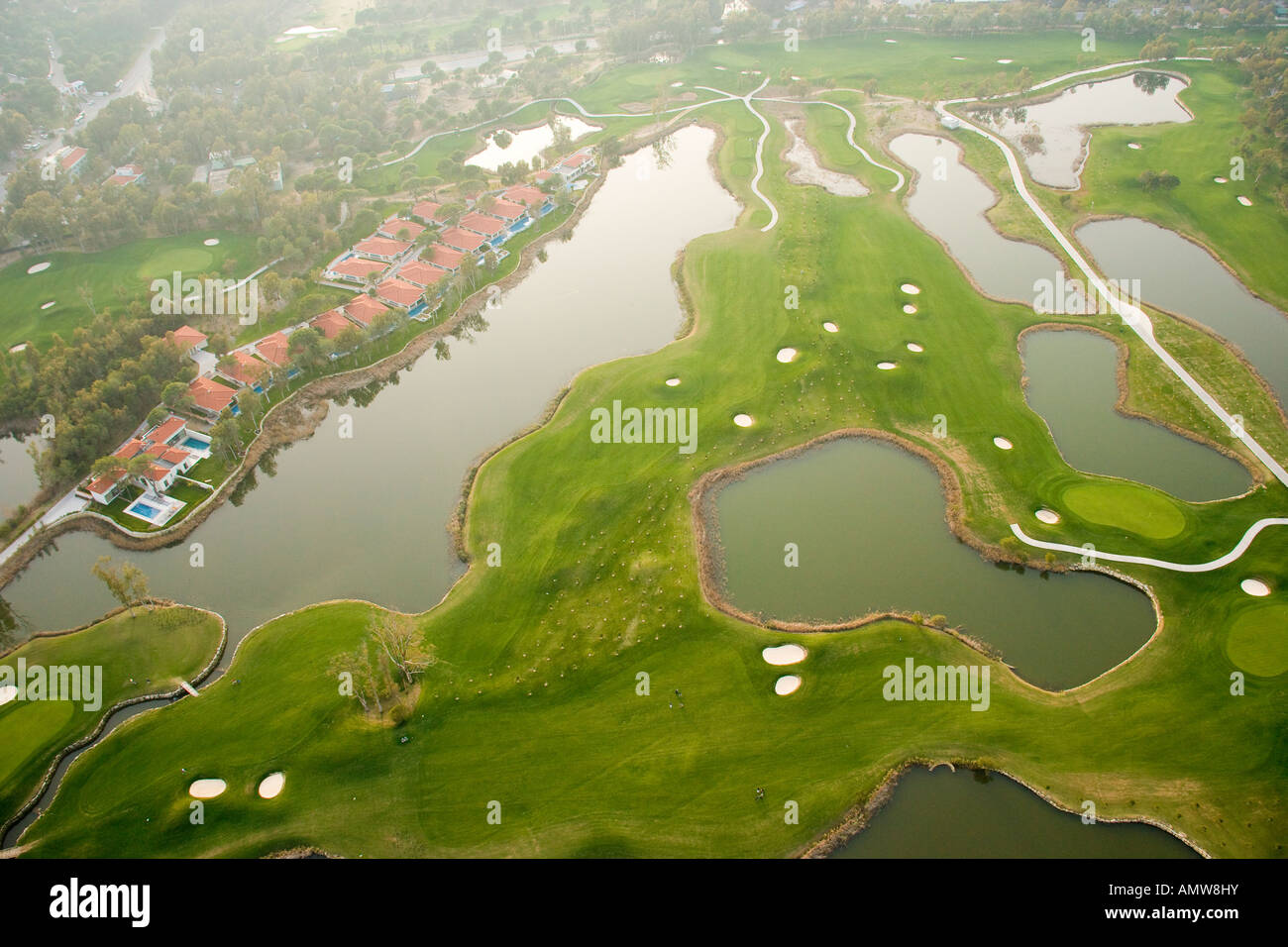 Golf course aerial Belek Antalya Turkey Stock Photo - Alamy