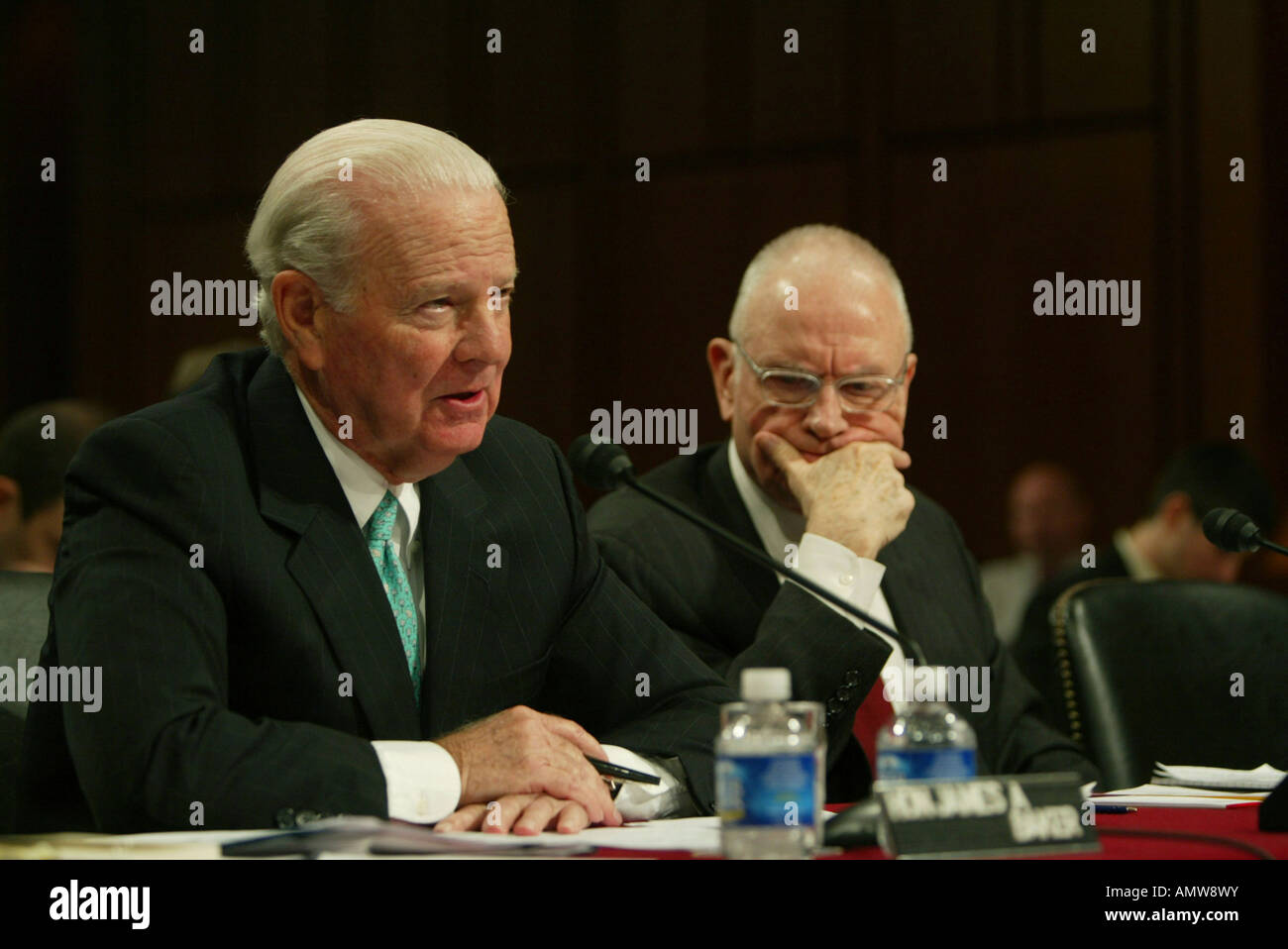 Former Secretary of State James A Baker III, and Former Representative ...