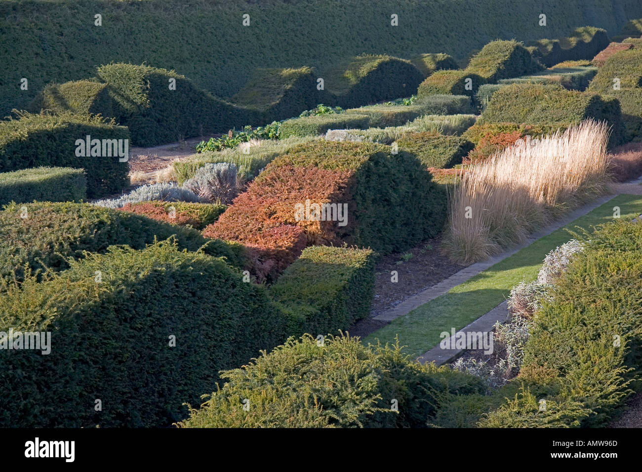 Topiary hedges in a public garden Stock Photo - Alamy
