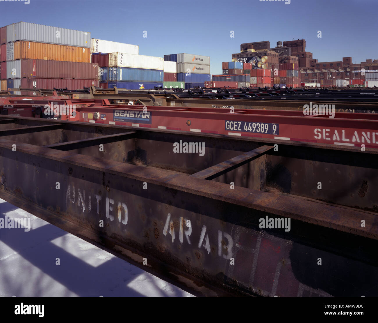 Container Depot at 35th Street West, Chicago, Illinois Stock Photo - Alamy