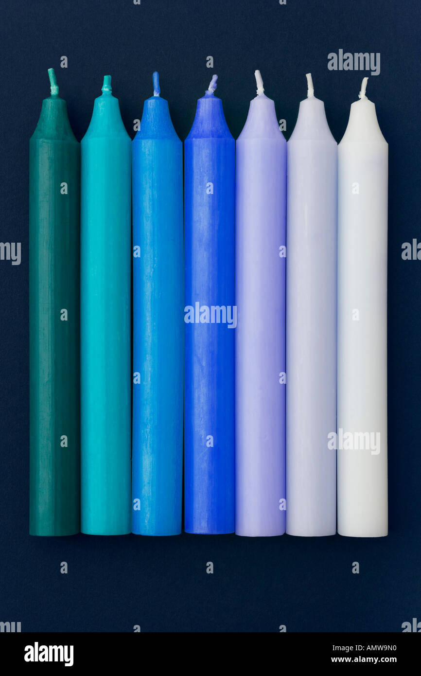 Colourful group of candles hi-res stock photography and images - Alamy