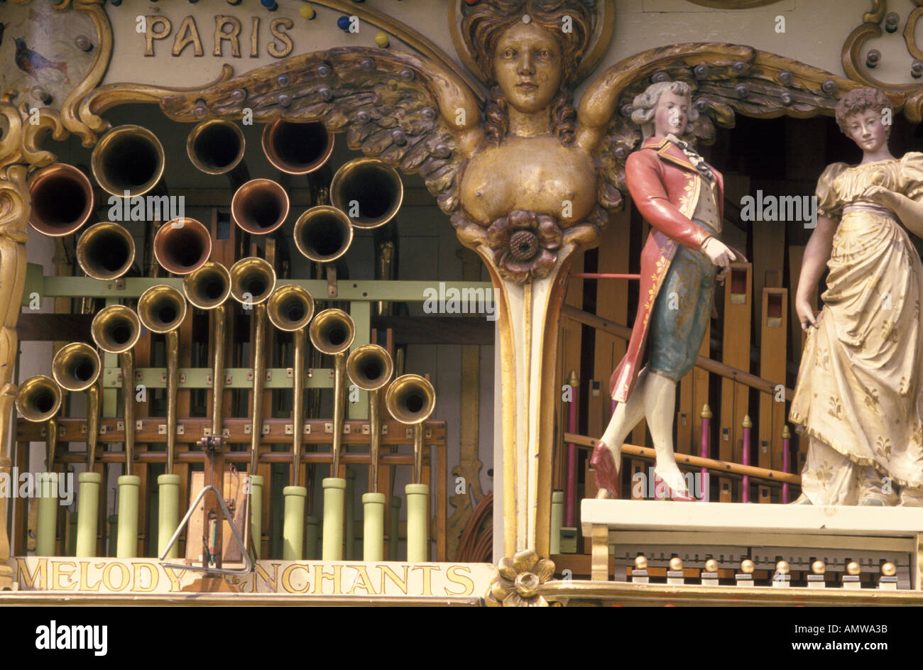 a traditional funfair music organ Stock Photo - Alamy