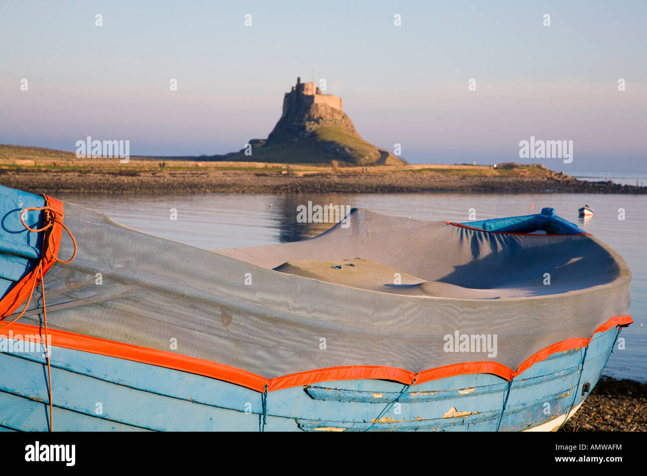 The Strategic landmark of Lindisfarne Castle. Holy Island, Berwick-upon ...