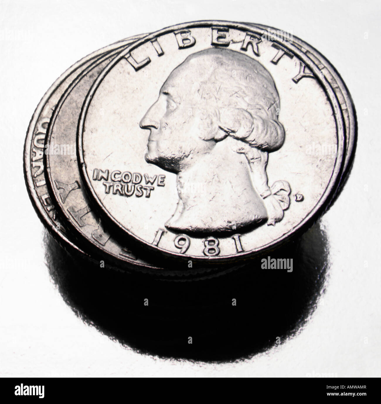 a stack of quarters Stock Photo - Alamy