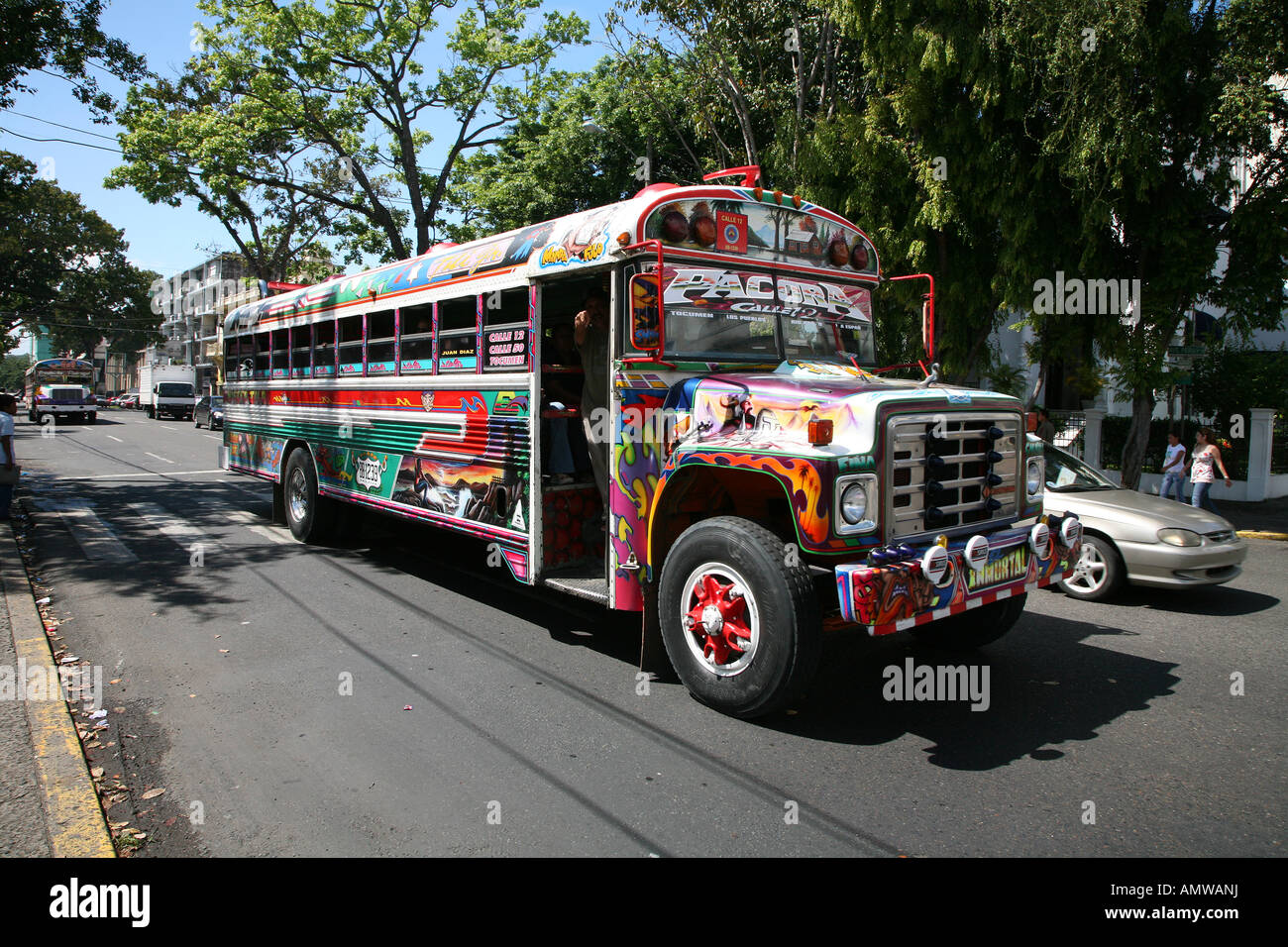 Bus Panama city Stock Photo - Alamy