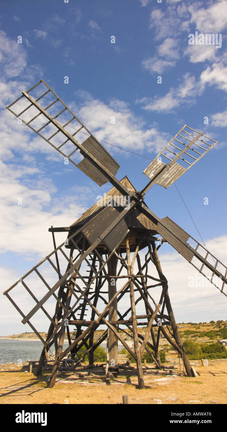 Windmill, Jordansham, Island Oland, Sweden Stock Photo - Alamy