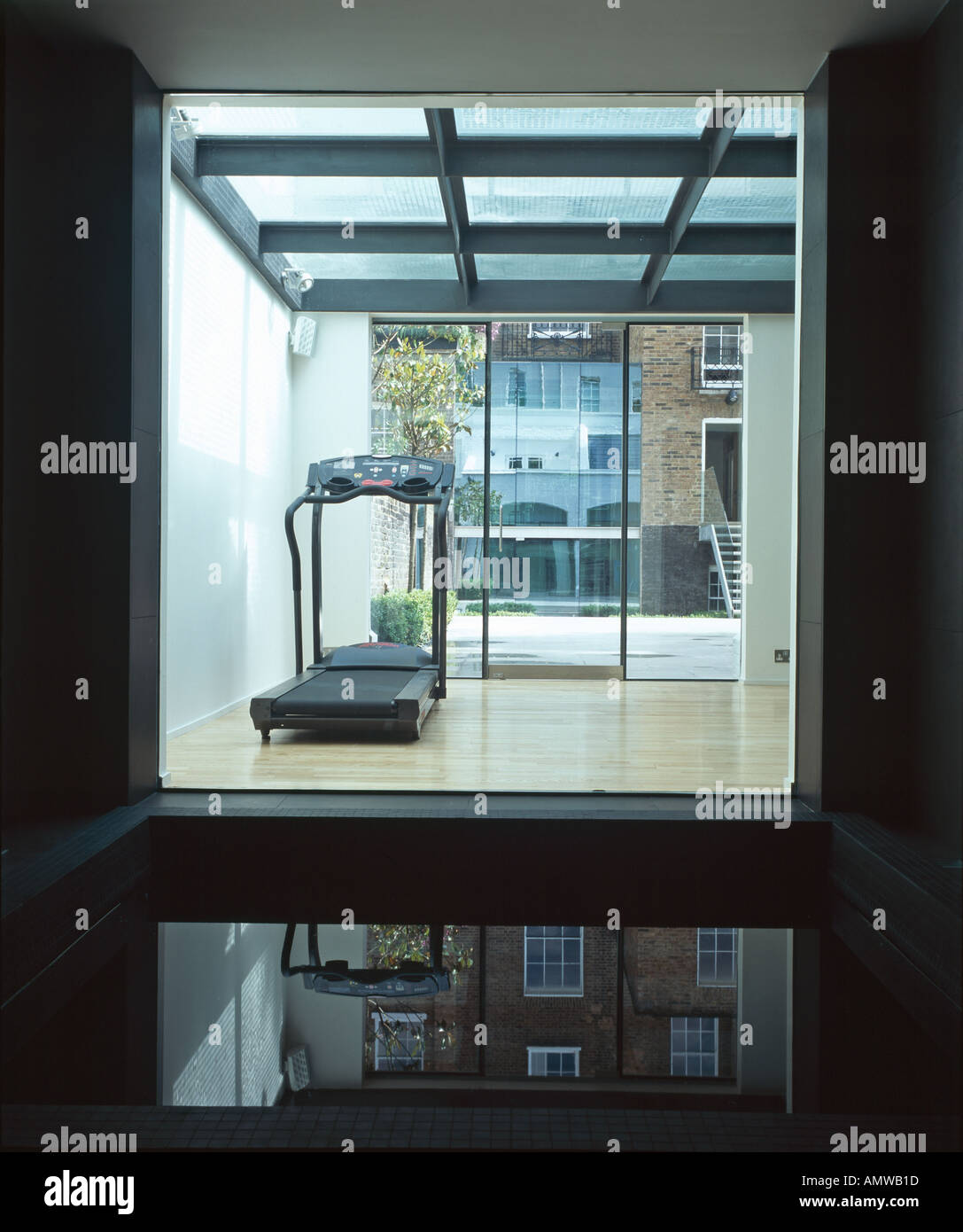 Gym room. Architect: Belsize Architects Stock Photo - Alamy